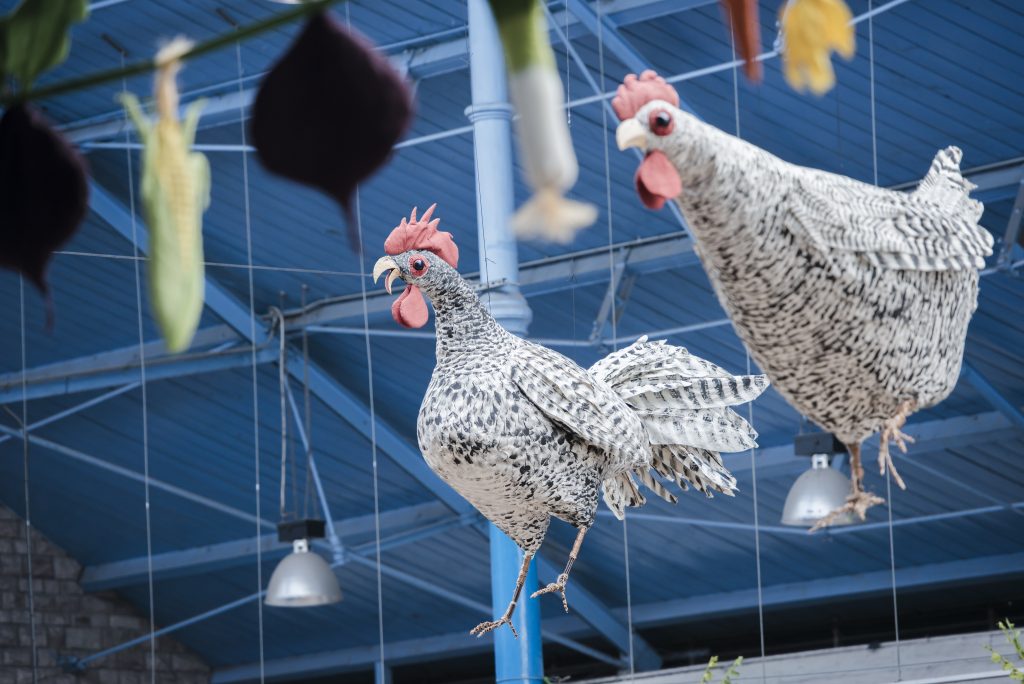 Market Hall Art Installation: A Moveable Feast - Abergavenny Food Festival